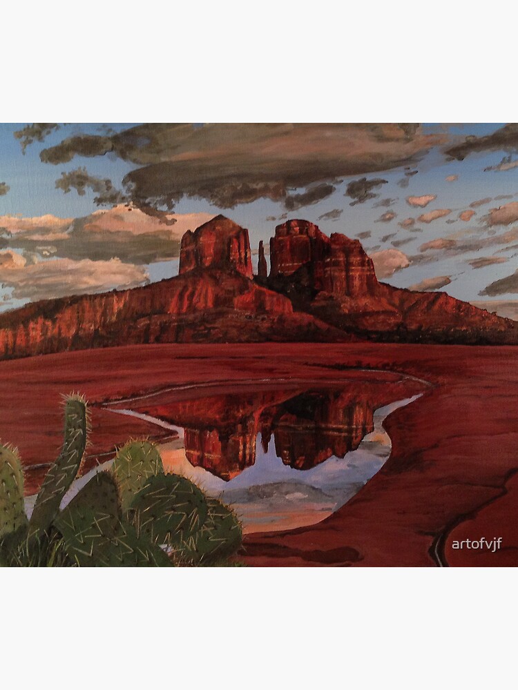 "Cathedral Rock" Sticker by artofvjf | Redbubble