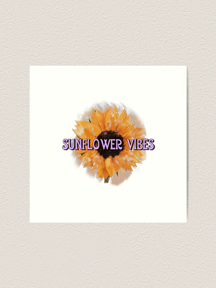 "Sunflower Vibes" Art Print by Azothstyle | Redbubble