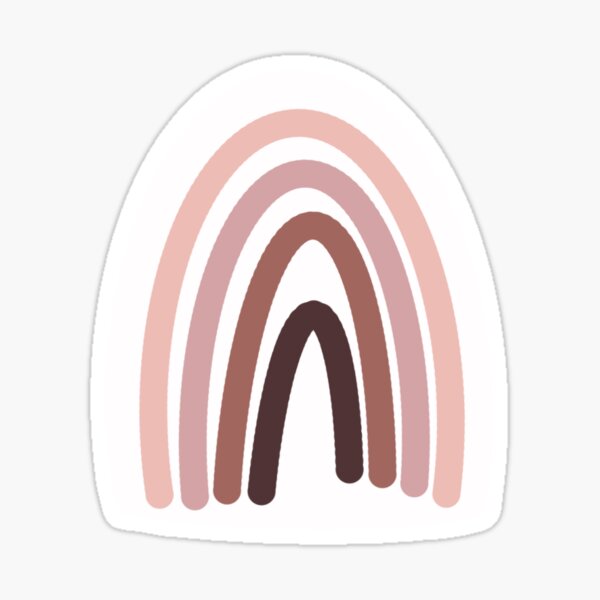 "Skin Tone Rainbow" Sticker by kelseyhammock04 | Redbubble