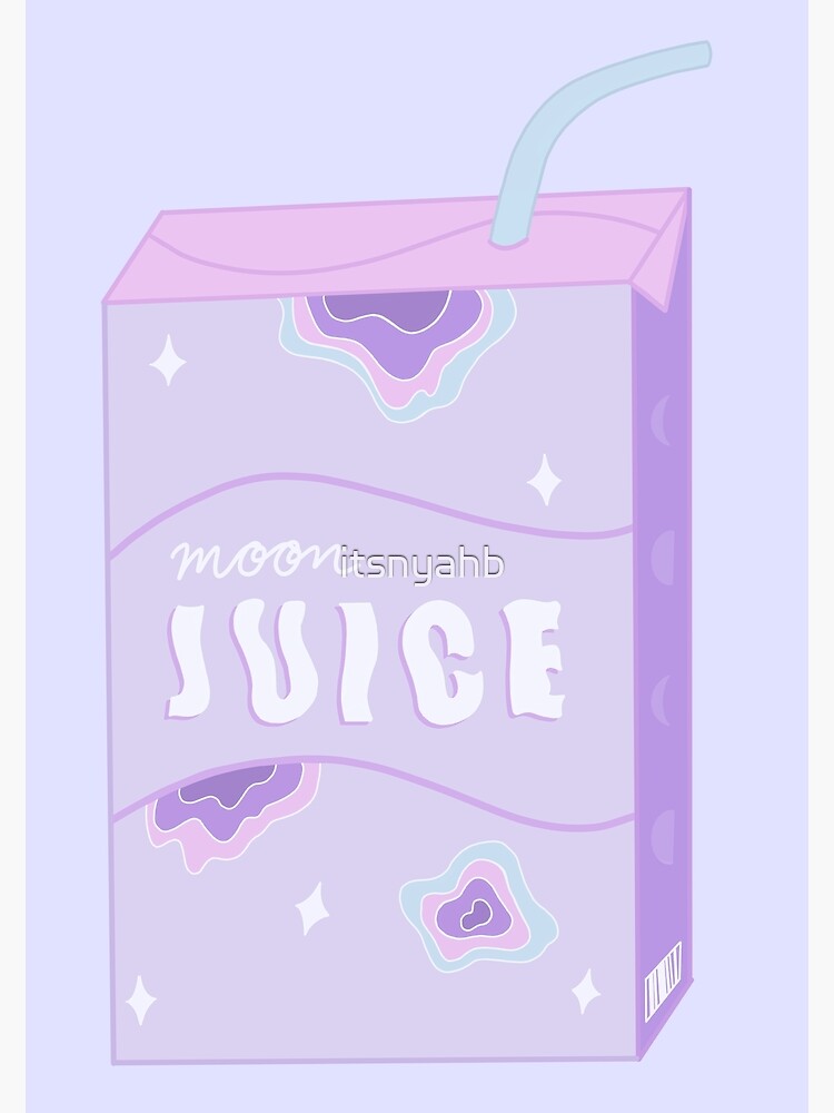 "Pastel Purple Juice Box - Stars and Moon" Poster for Sale by itsnyahb ...