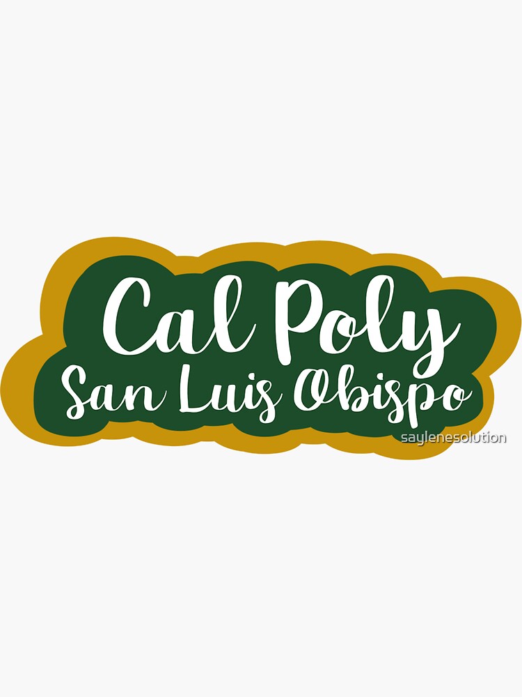 "cal poly slo sticker" Sticker for Sale by saylenesolution | Redbubble