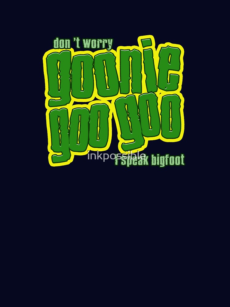 "Goonie Goo Goo" Essential T-Shirt for Sale by inkpossible | Redbubble