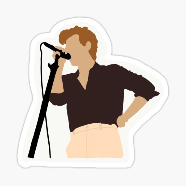 "Harry Styles Singing Faceless Silhouette " Sticker for Sale by ...