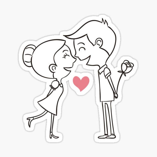 "Kisses" Sticker by kamelhabib | Redbubble