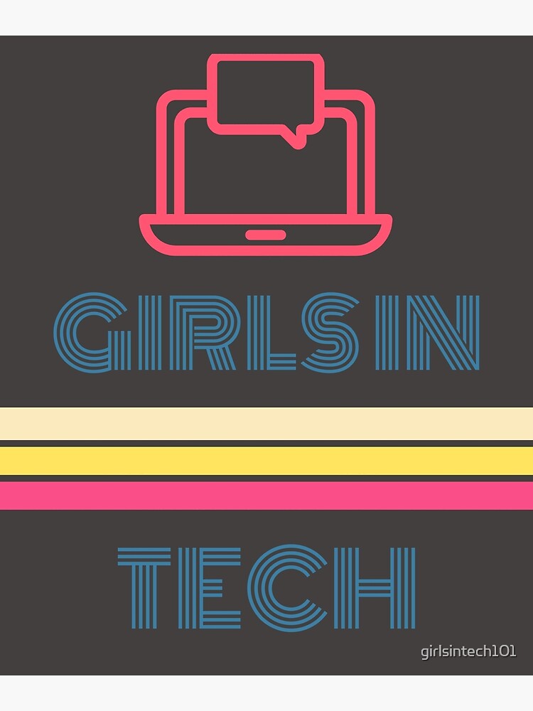 "Girls in Tech 80's" Art Print for Sale by girlsintech101 | Redbubble