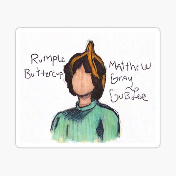 "rumple buttercup (ft.matthew)" Sticker for Sale by evangelinefisk ...