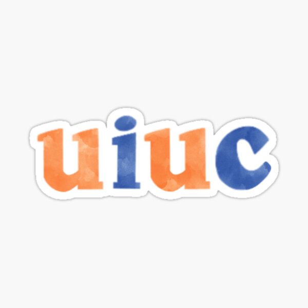"UIUC " Sticker by ccgoering | Redbubble