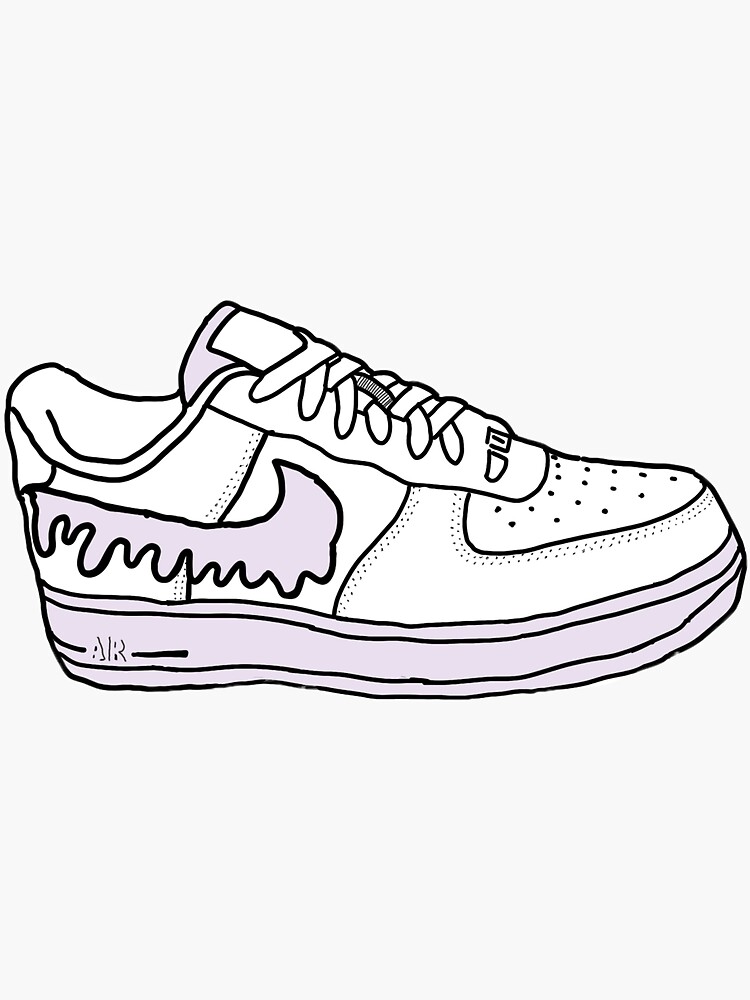 "Slimey Purple Aesthetic Shoe" Sticker for Sale by Loqvacious | Redbubble