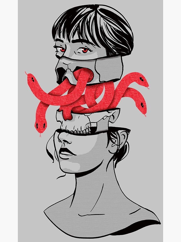 "Poisonous Thoughts - Black Outline" Poster for Sale by irritating ...