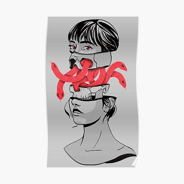 "Poisonous Thoughts - Black Outline" Poster for Sale by irritating ...