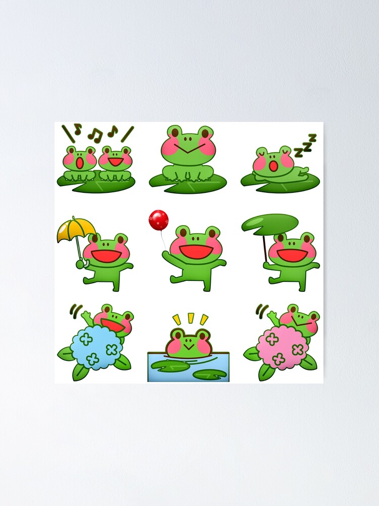 Póster «Rana feliz» de Kryslor | Redbubble