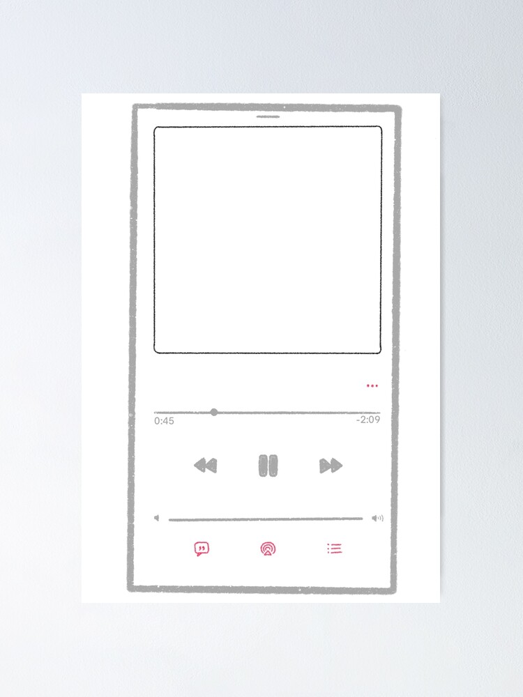 "DIY Blank Apple Music Transparent" Poster for Sale by Ginita7900 ...