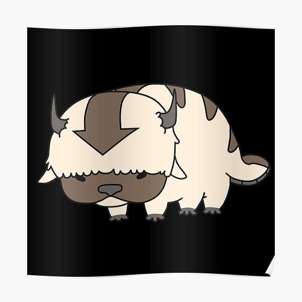 Appa Avatar Atla Cute The Last Airbender Posters | Redbubble