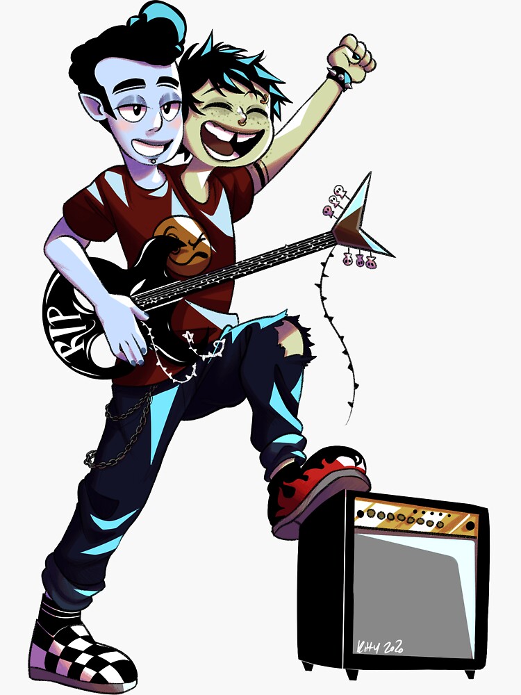 "Ruby Gloom Frank and Len" Sticker for Sale by cameron-kitty | Redbubble