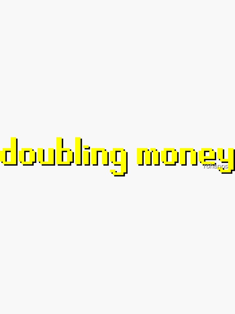 "Runescape doubling money" Sticker for Sale by rohanos | Redbubble