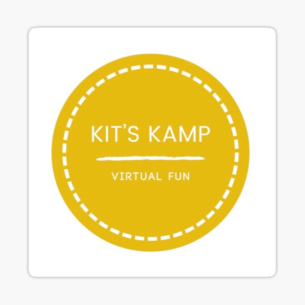 "Kit's Kamp Logo Merch" Sticker by kitdmoore | Redbubble