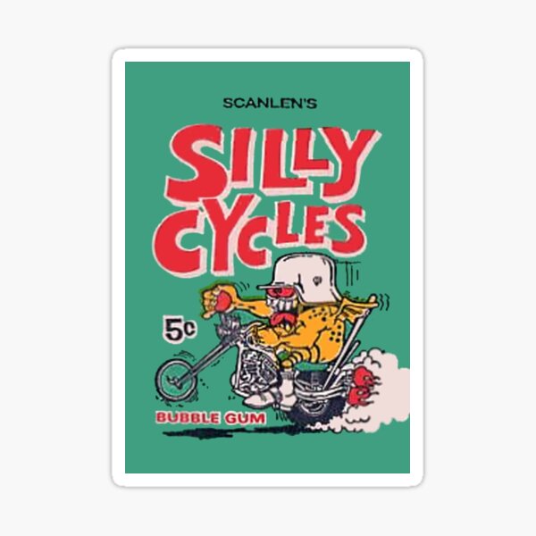 "Scanlen's Silly Cycles" Sticker for Sale by Retrostickersnz | Redbubble