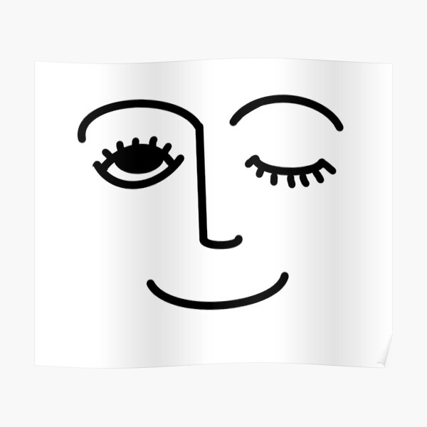 "cute winky tapestry " Poster for Sale by jess-ashdesigns | Redbubble