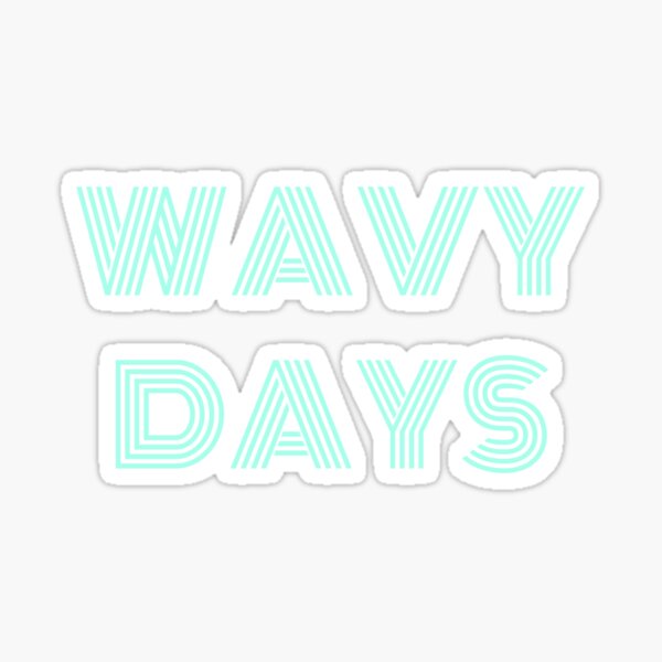 "Wavy Days Sticker" Sticker by elliestickersss | Redbubble