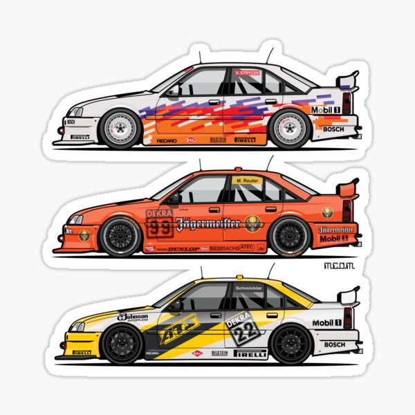 "Blitz Omega A DTM Touring Cars" Sticker for Sale by monkeycom | Redbubble