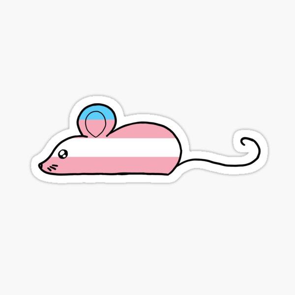 "Trans Mouse" Sticker by Kaytmars | Redbubble