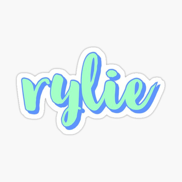 "rylie" Sticker for Sale by lilydardano | Redbubble