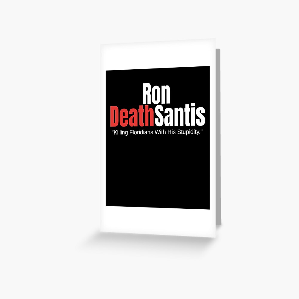 "Ron DeathSantis Shirt - Anti Ron DeSantis Florida Governor Shirts ...