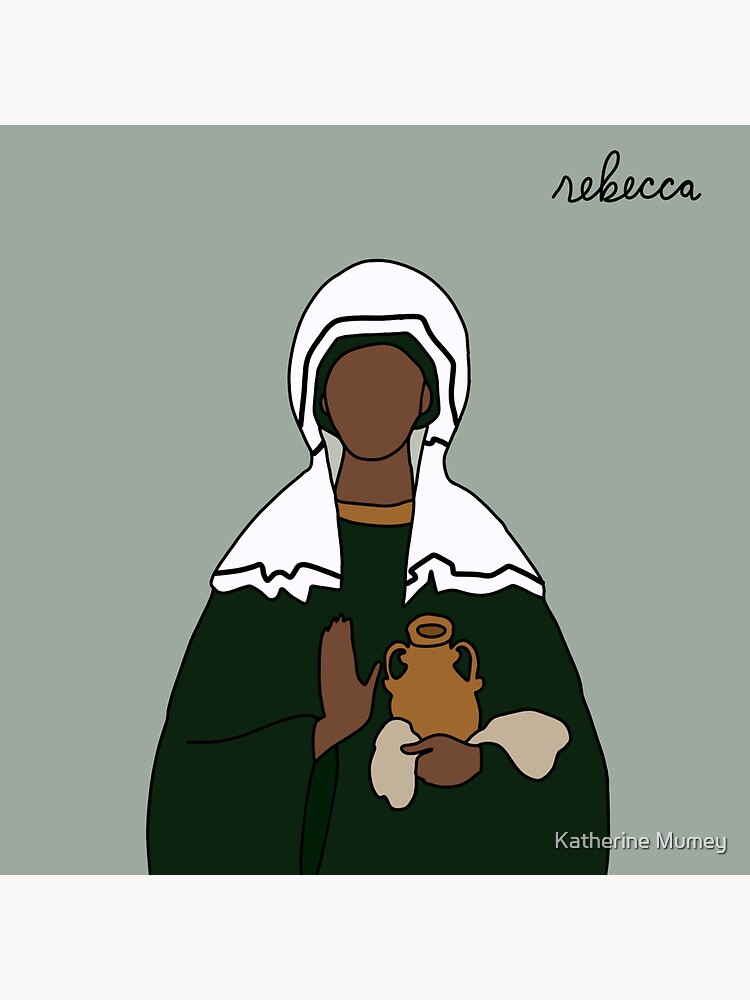 "Rebecca" Sticker for Sale by Katemumey | Redbubble
