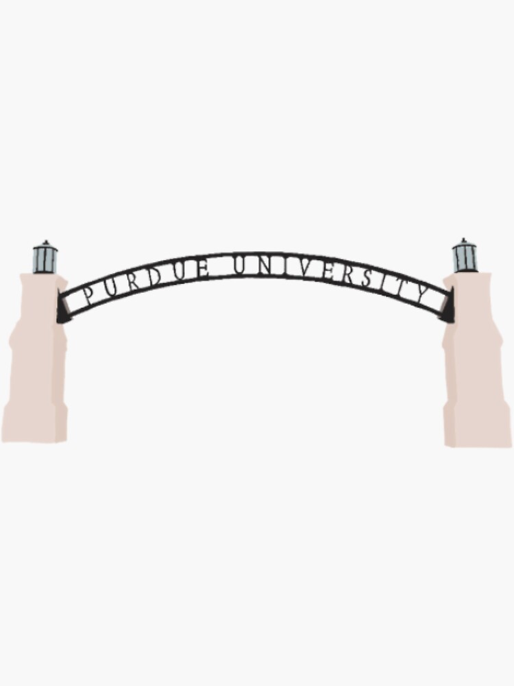 "Purdue arch" Sticker for Sale by kl1620 | Redbubble