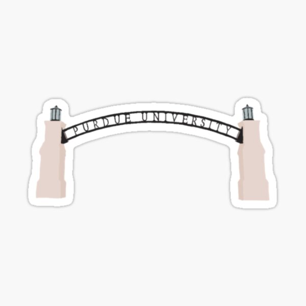 "Purdue arch" Sticker for Sale by kl1620 | Redbubble
