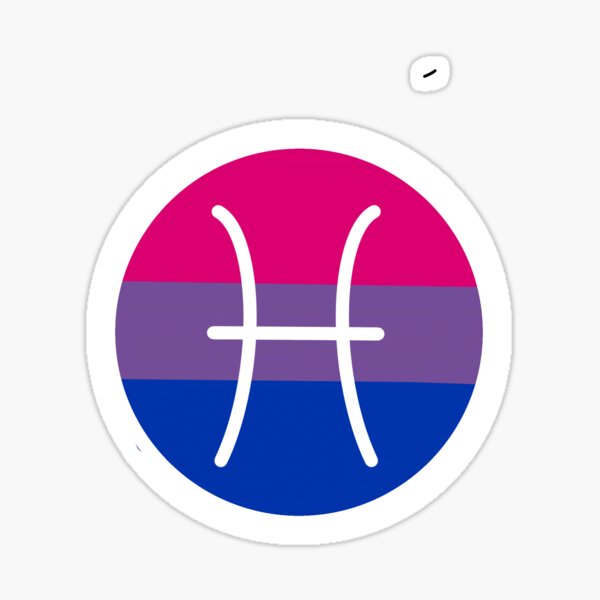 "Pisces Bi Flag" Sticker for Sale by Jschmidtty | Redbubble