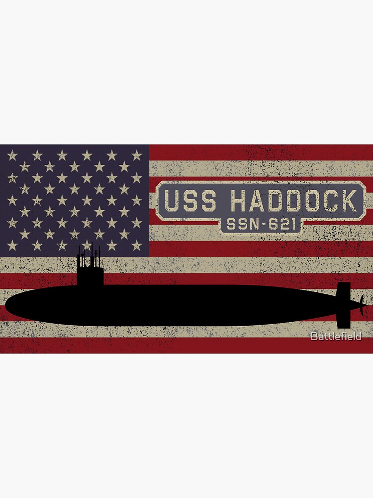"USS Haddock SSN-621 Nuclear Submarine Vintage American Flag Gift ...