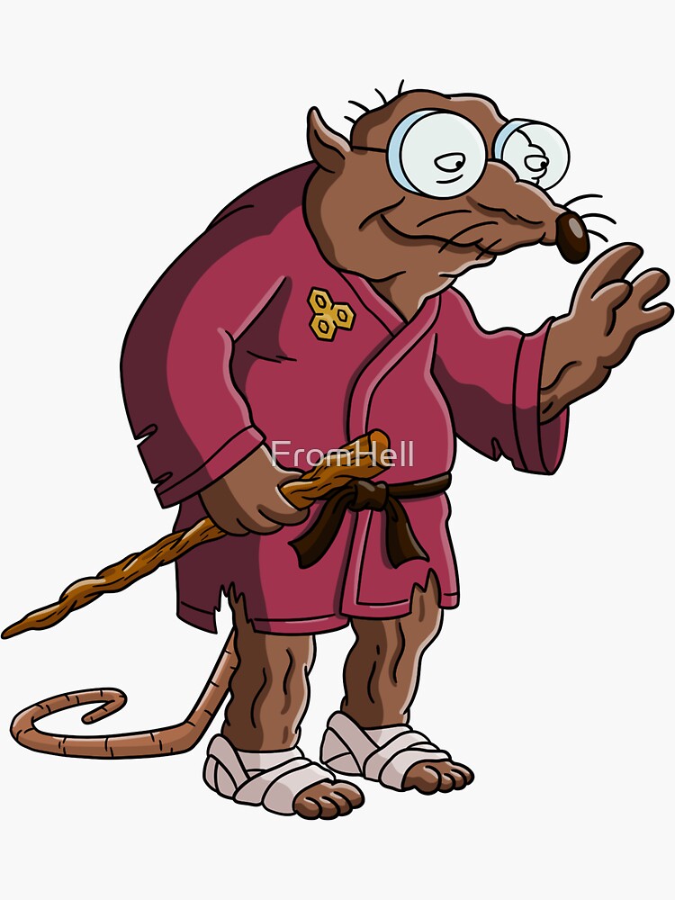 "Splinter rat" Sticker by FromHell | Redbubble