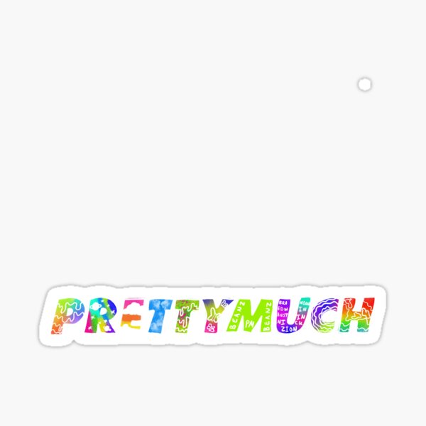 "custom pretty much logo" Sticker for Sale by yourLocaljay06 | Redbubble