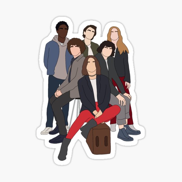 "Stranger things cast sticker" Sticker for Sale by lexivarga | Redbubble