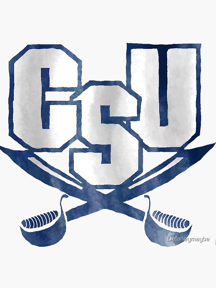 "CSU Watercolor Blue Emblem " Sticker by Delaneymaybe | Redbubble