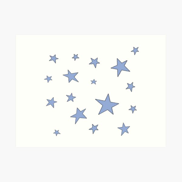 "BLUE STAR STICKER PACK" Art Print for Sale by K1Duong | Redbubble