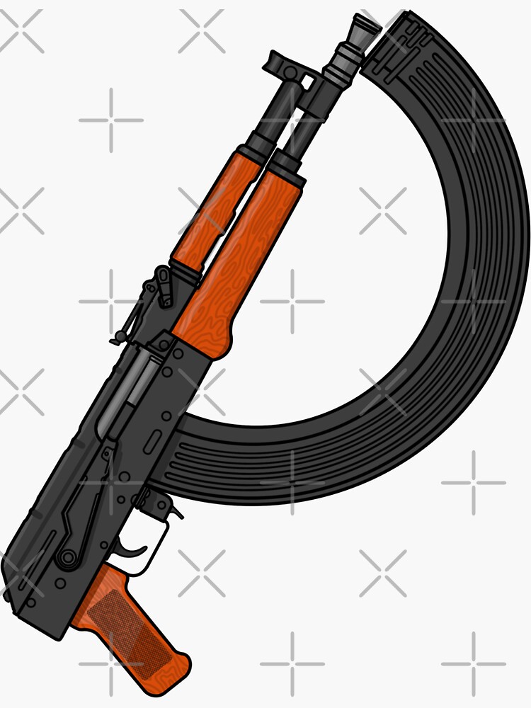 "Extendo Clip AK47" Sticker for Sale by Jalcalart | Redbubble