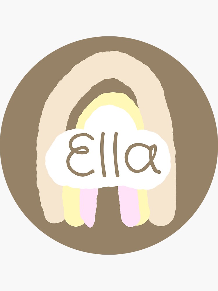 "Ella " Sticker by maddiekwik | Redbubble