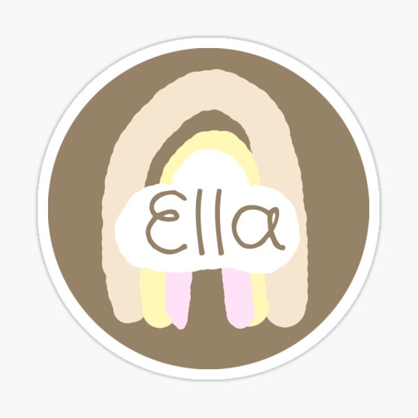 "Ella " Sticker by maddiekwik | Redbubble