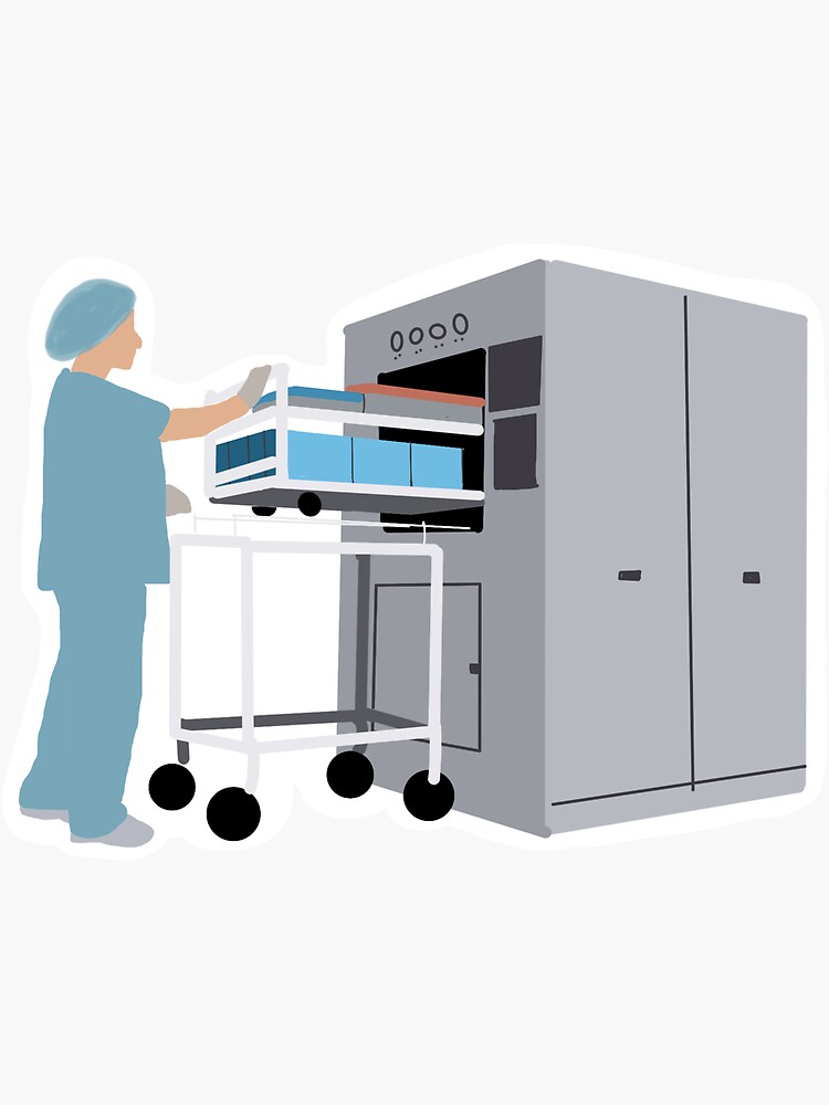 "Central sterile processing tech" Sticker for Sale by Andy3324 | Redbubble