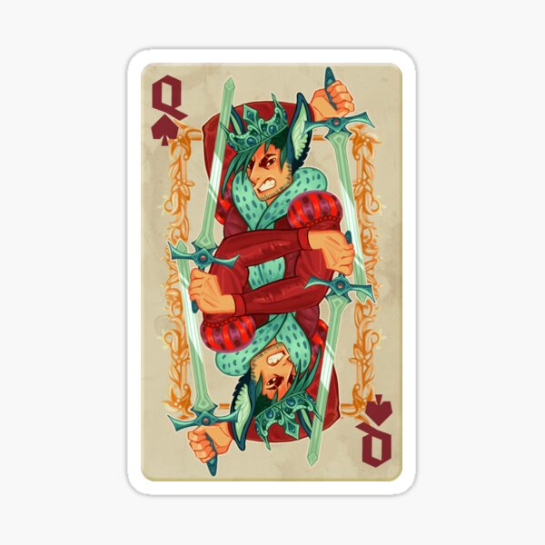 "Zane Playing Card" Sticker for Sale by lavaocto | Redbubble