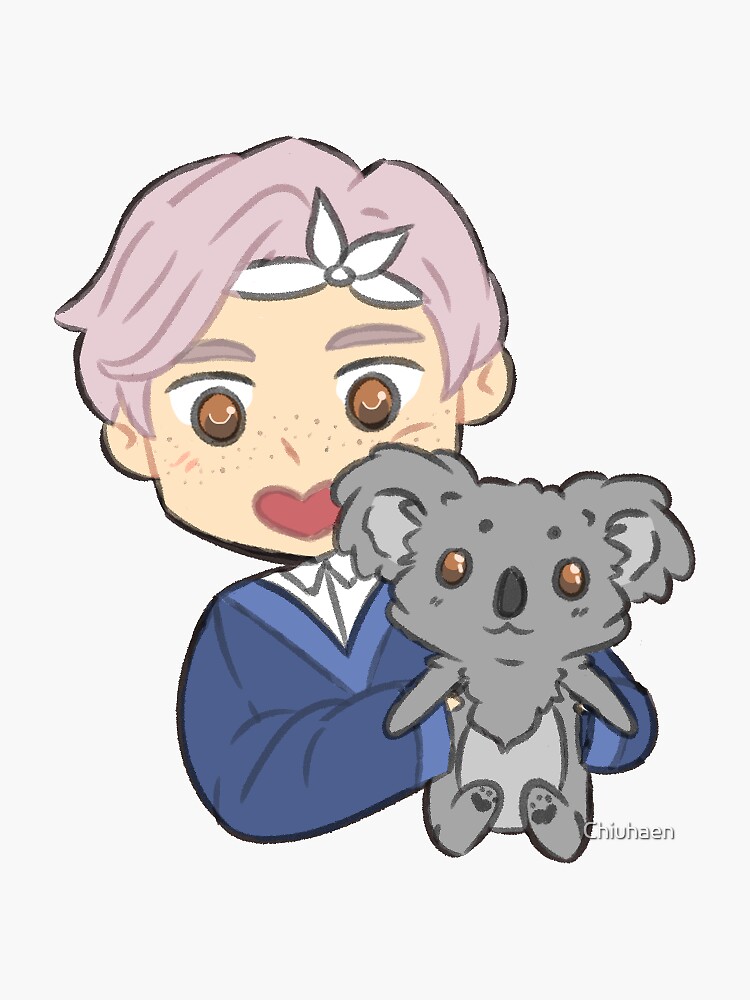 "SKZ Felix Holding a Koala" Sticker for Sale by Chiuhaen | Redbubble