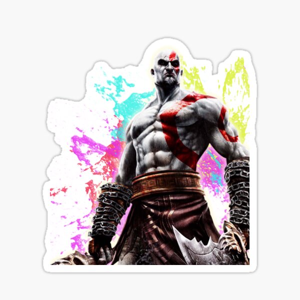 "Splatter Kratos" Sticker for Sale by IlyasNR | Redbubble