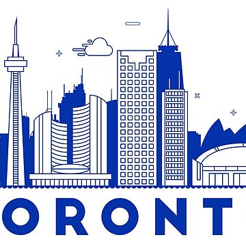 "Toronto" Sticker for Sale by KevinMolina | Redbubble