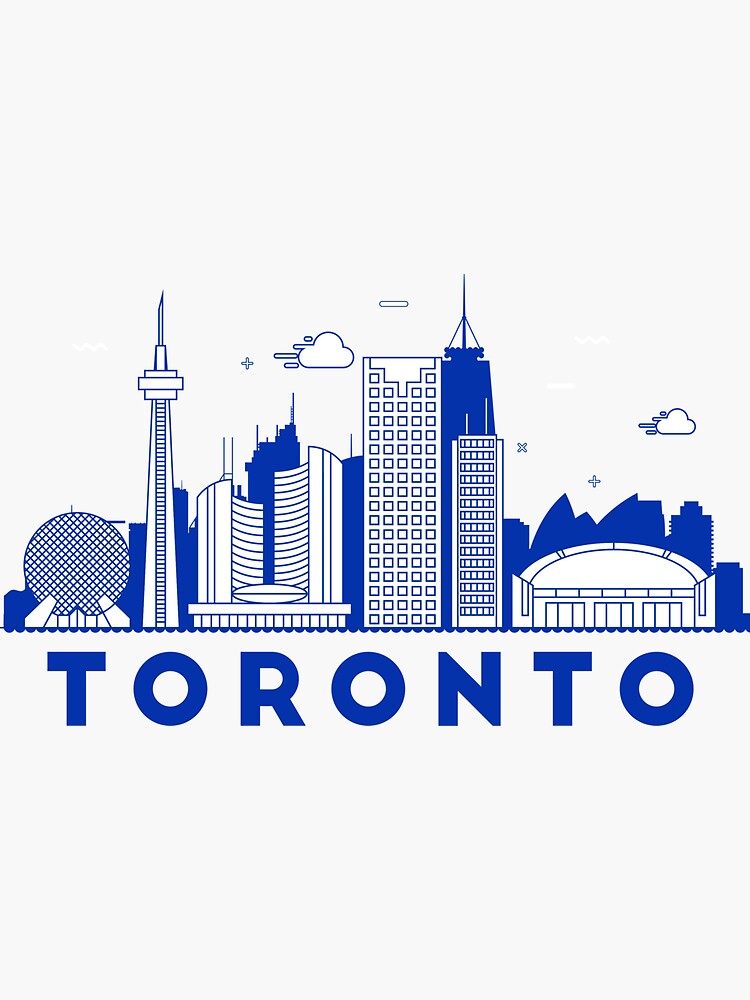 "Toronto" Sticker for Sale by KevinMolina | Redbubble