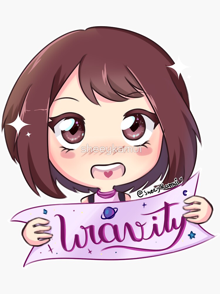 "Uravity - Uraraka Ochako" Sticker for Sale by sheeykamui | Redbubble