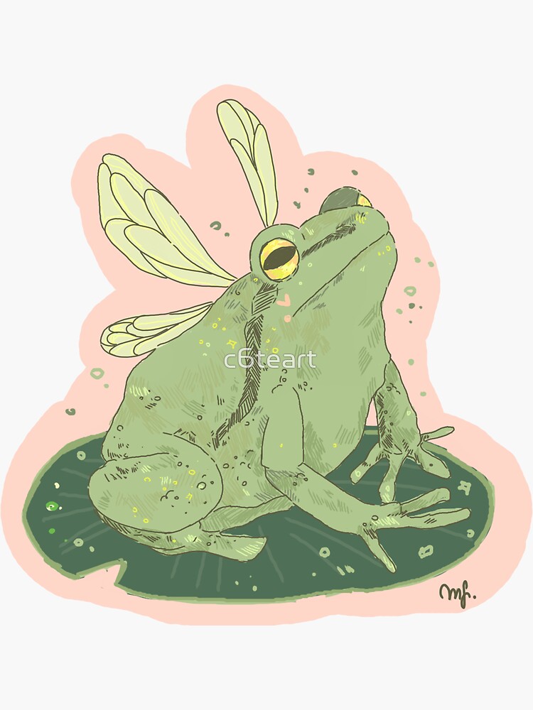 "Fairy Froggie" Sticker for Sale by c6teart | Redbubble