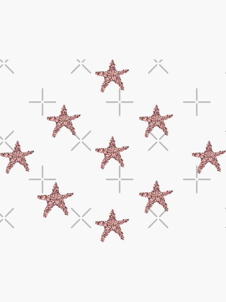 "Pink Sequin Star Sticker Pack" Sticker by laurenmblad | Redbubble
