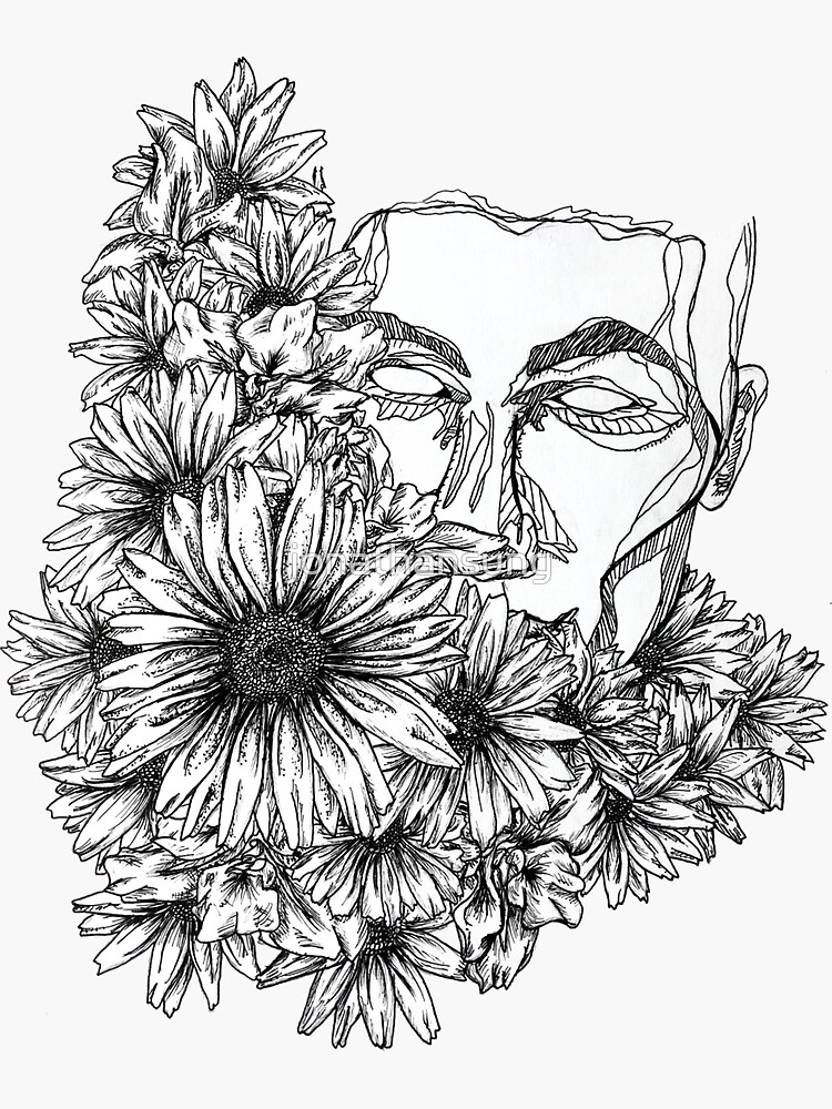 "Flower Boy" Sticker for Sale by jonathansung | Redbubble